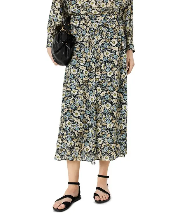 Gerard Darel Jelina Floral Print Skirt