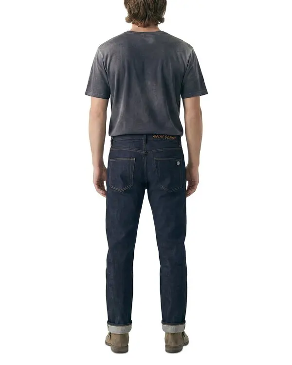 ANTIK DENIM Slim Straight Fit Selvedge Raw Jeans