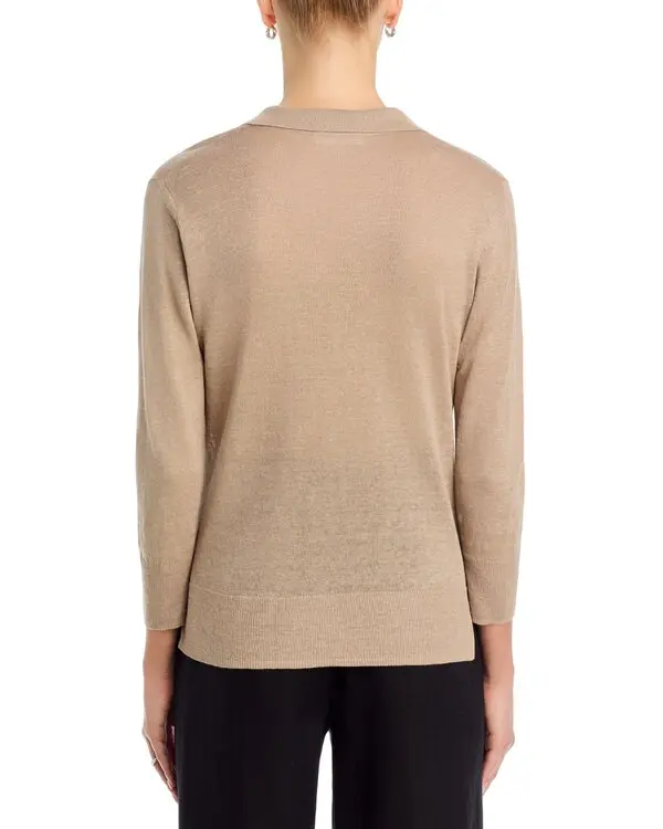 Majestic Filatures Linen Collared Sweater
