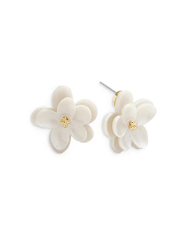 Baublebar Rachel Flower Stud Earrings - White