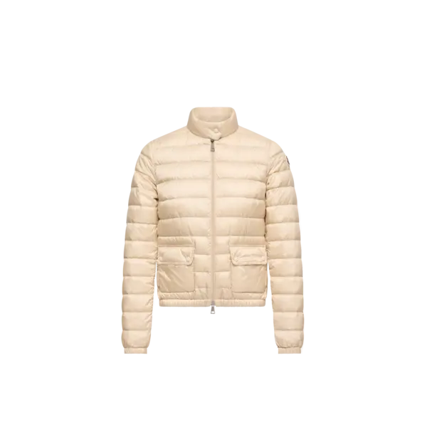 Moncler Lans Packable Short Down Jacket - Beige