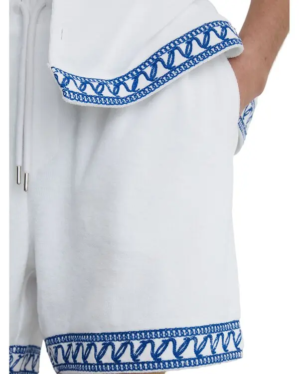 REISS Yuma Embroidered Toweling Shorts