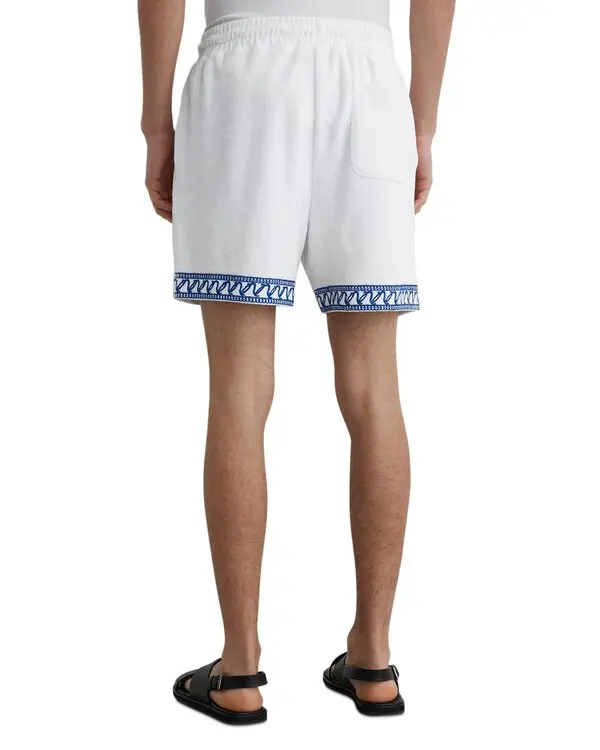 REISS Yuma Embroidered Toweling Shorts