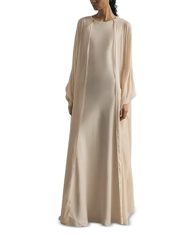 REISS Flora Maxi Dress - Cream