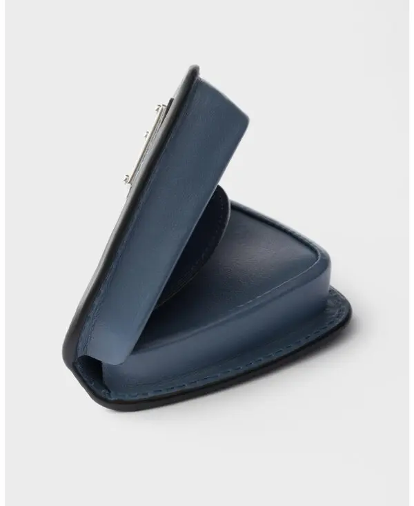 Prada Saffiano Leather Coin Purse - Blue