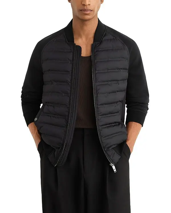 REISS Rami Quilted Bomber Jacket