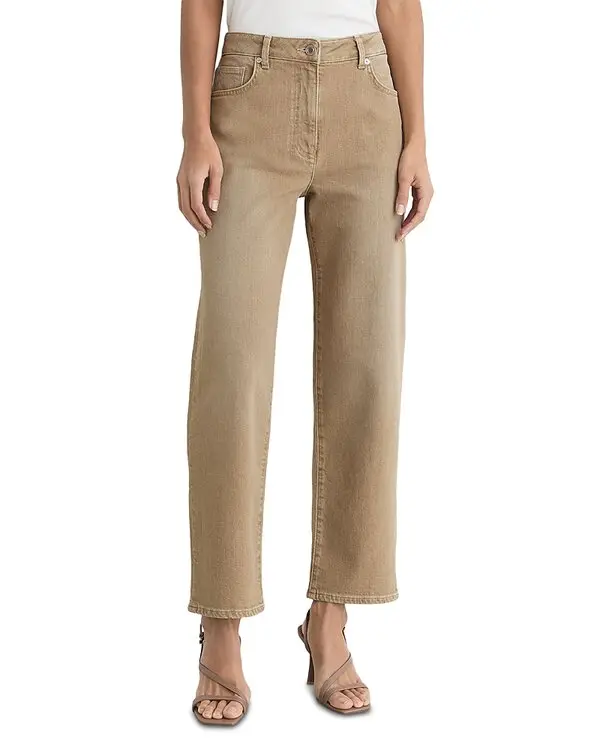 REISS Selin High Rise Straight Leg Jeans
