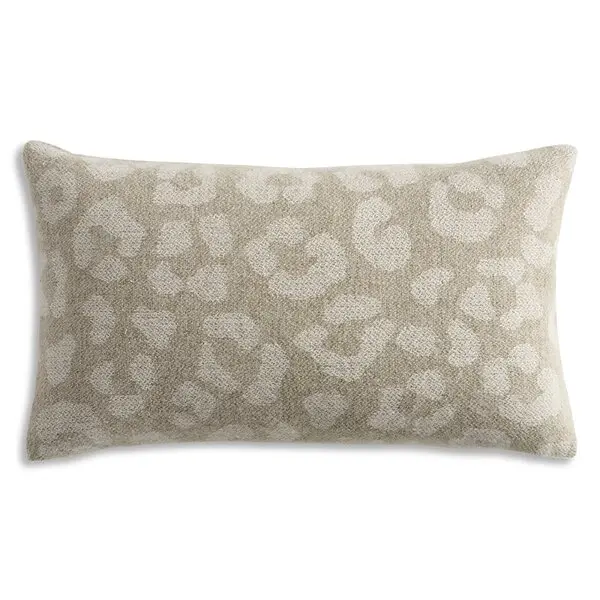 Dkny Faux Cashmere Decorative Pillow, 14 X 30 - Leopard