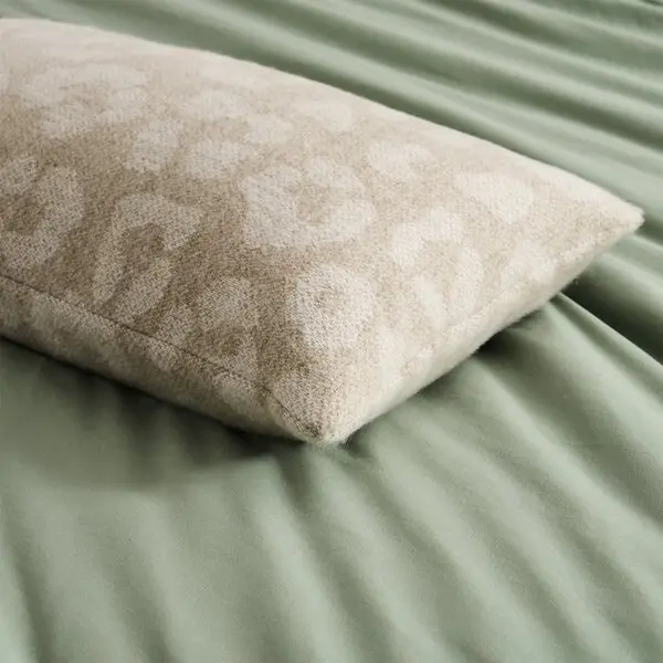 Dkny Faux Cashmere Decorative Pillow, 14 X 30 - Leopard