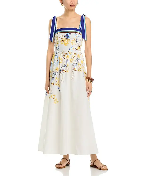 LAYERED WITH LOVE Printed Maxi Dress