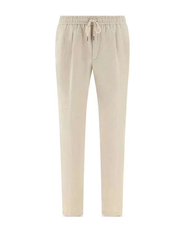 Boggi Milano City Linen Trouser Pants - Sand