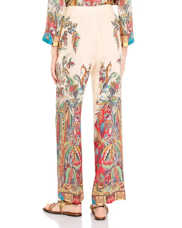 Etro Silk Printed Pants