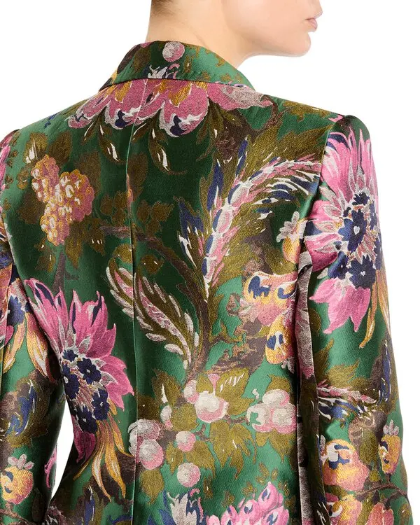 Etro Floral Peak Lapel Fitted Jacket