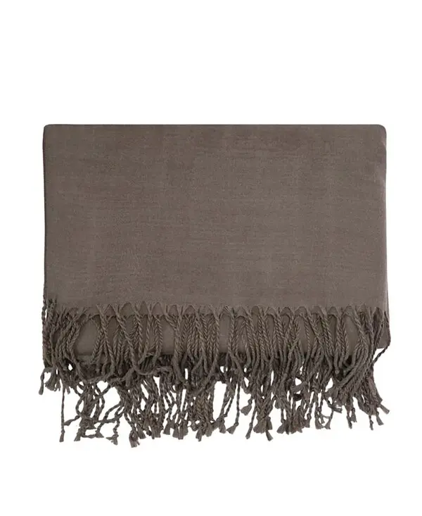 ETTITUDE Cleanbamboo Cashmere Woven Throw Blanket, One Size - Graphite