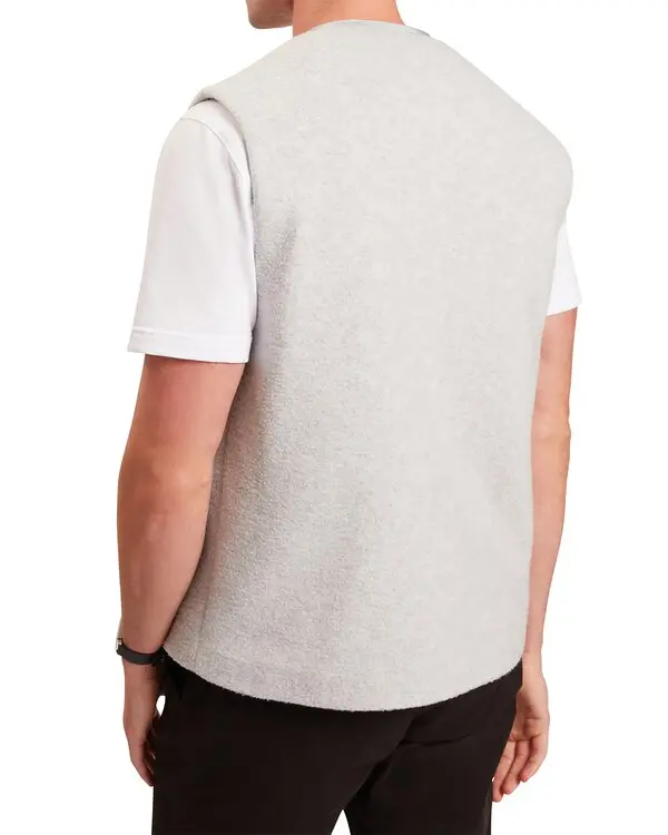 Ted Baker London Fleece Zip Front Sweater Vest