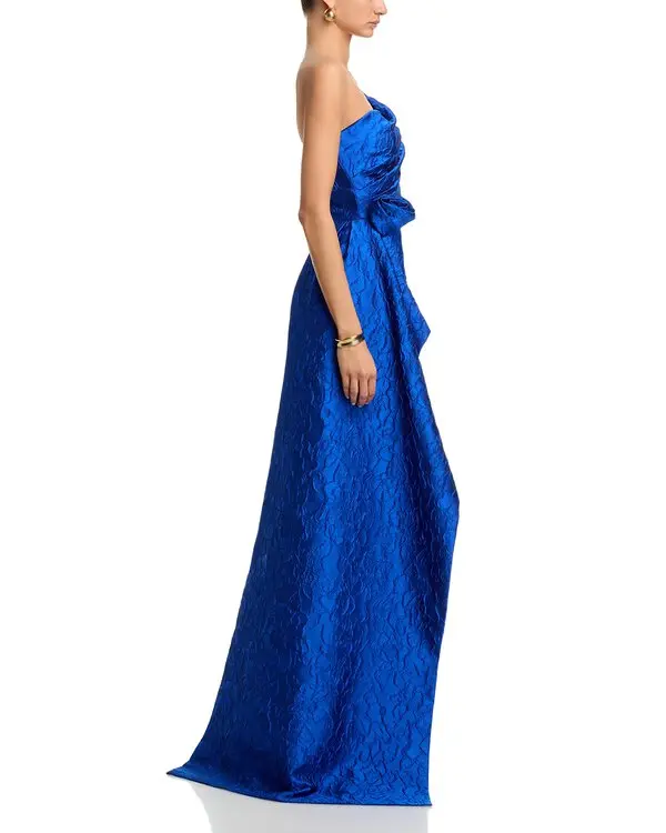 formal dresses in fresno ca Teri Jon Velvet Applique Sheath Dress – Amelia's Apparel main image 1