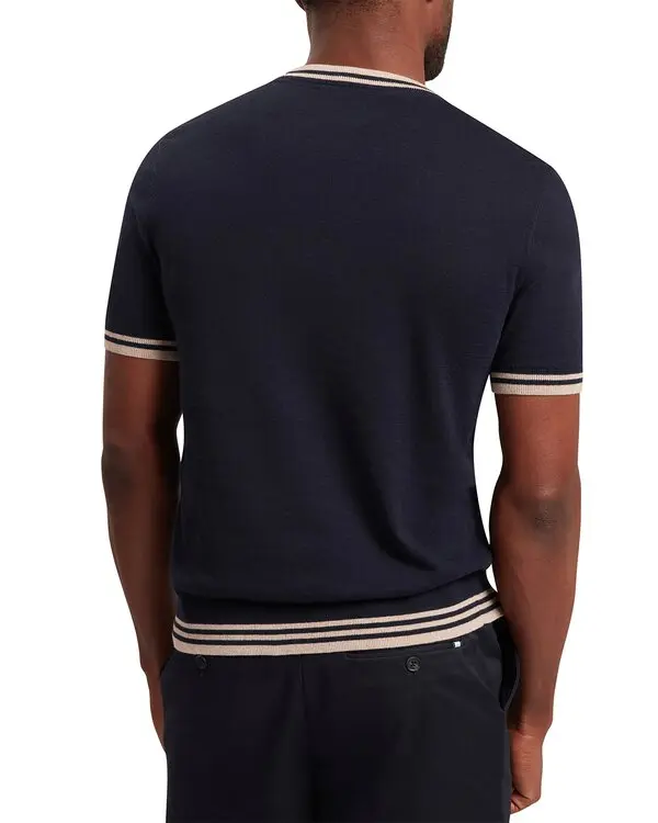 Ted Baker London Melop Short Sleeve Linen Blend Tee