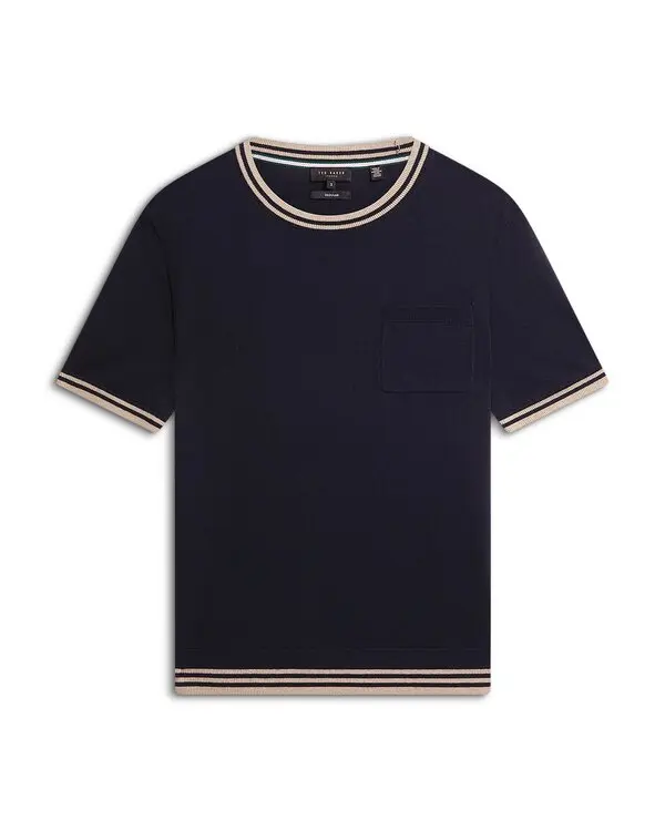 Ted Baker London Melop Short Sleeve Linen Blend Tee
