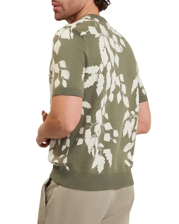 Ted Baker London Alddat Leaf Print Crewneck T-shirt