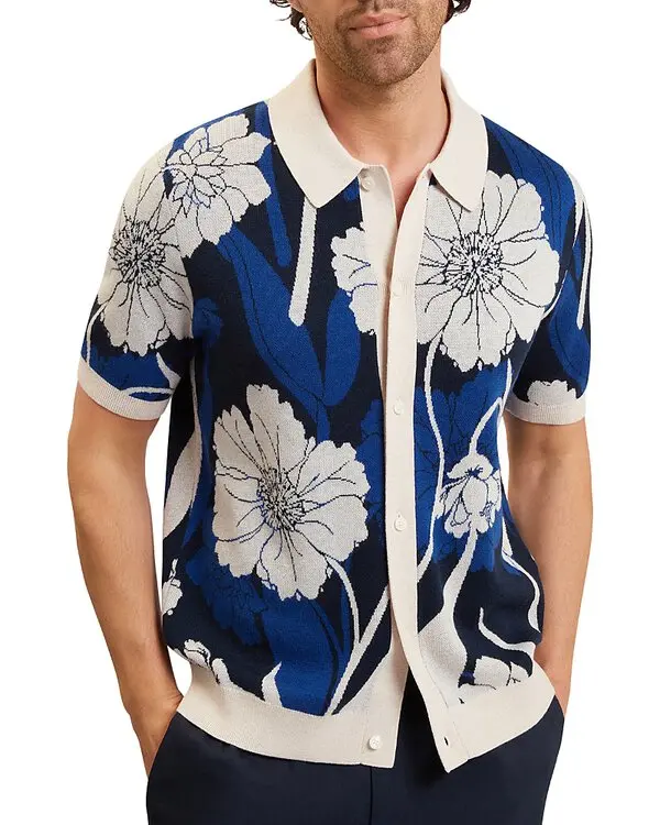 Ted Baker London Aldery Floral Jacquard Shirt