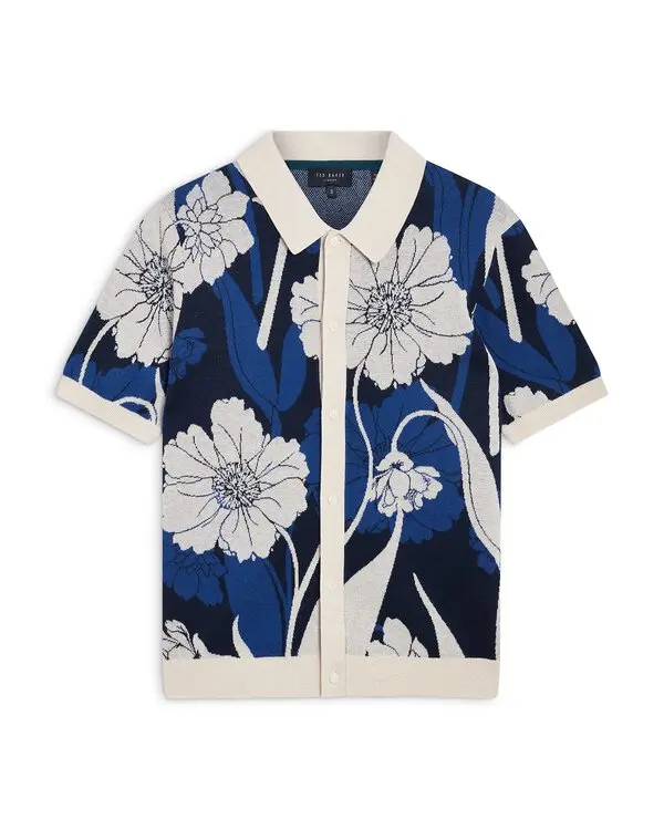 Ted Baker London Aldery Floral Jacquard Shirt