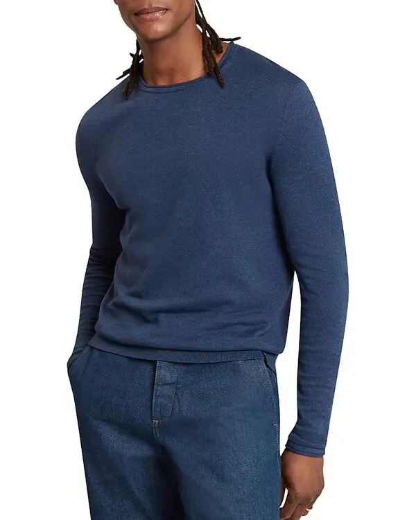 Ted Baker London Yaen Regular Fit Linen Blend Sweater - Mid Navy