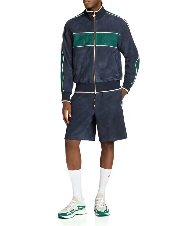 Casablanca Stand Collar Bold Stripe Track Jacket