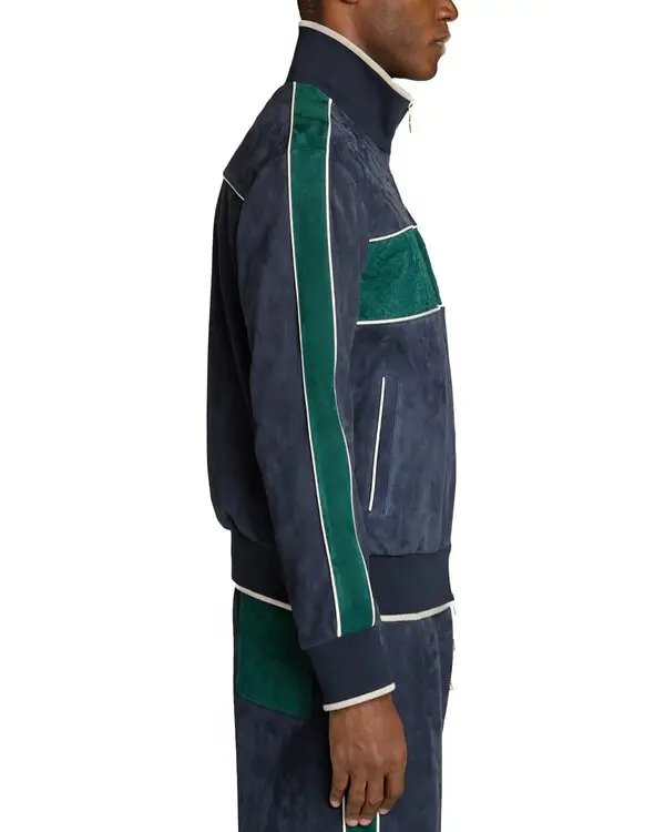 Casablanca Stand Collar Bold Stripe Track Jacket