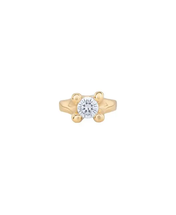 UNODE50 18k -plated Ring With Cubic Zirconia - Gold