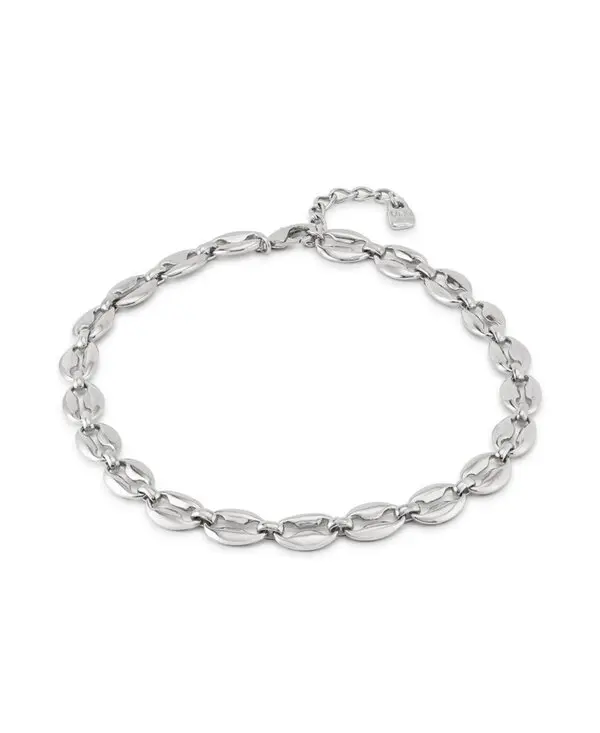 UNODE50 Sterling -plated Metal Alloy Link Necklace