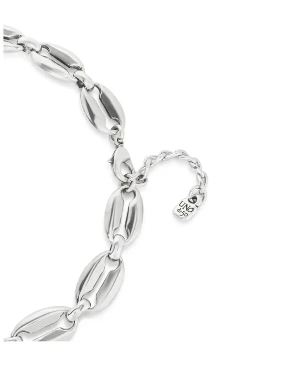 UNODE50 Sterling -plated Metal Alloy Link Necklace