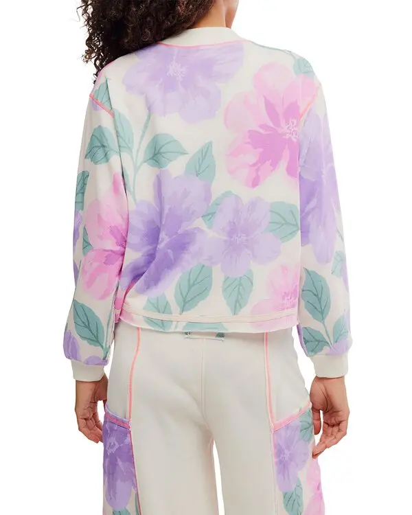 Free People Summer Loving Floral Print Sweatshirt
