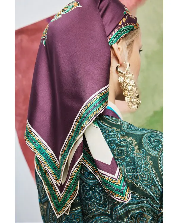 ALEMAIS Ruthie Silk Scarf