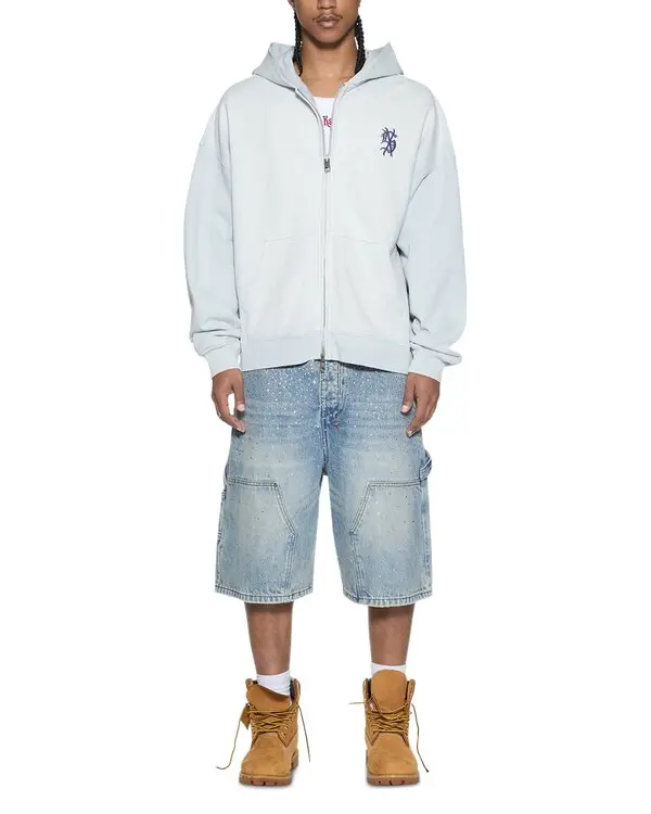 Ksubi Effect Ekcess Zip Logo Graphic Hoodie