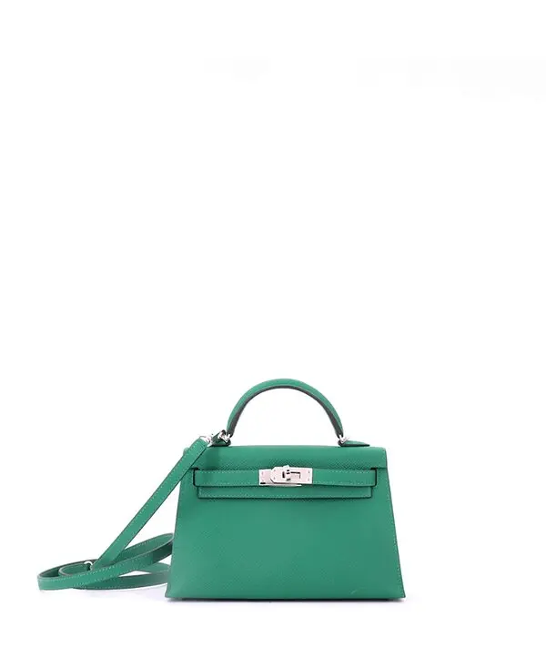 Hermès Kelly 20 Handbag Green Epsom With Palladium Hardware - Vert Vertigo