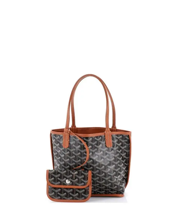 Goyard Anjou Reversible Tote Coated Canvas - Black