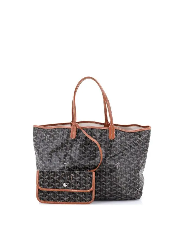 Goyard Pm Saint Louis Tote Coated Canvas - Black