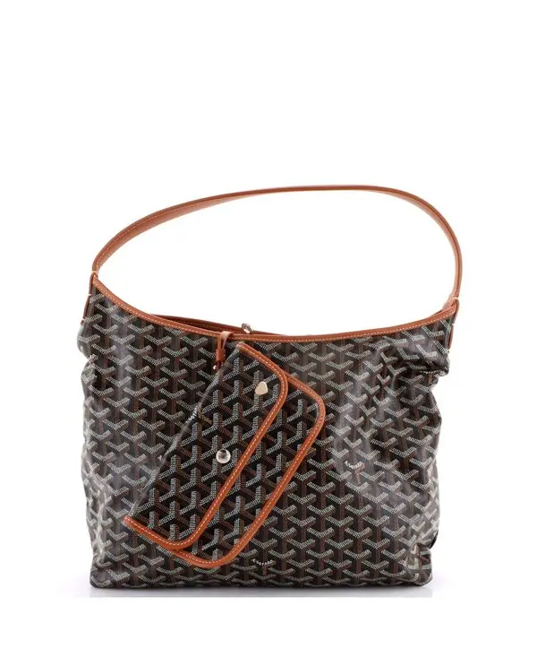 Goyard Boheme Hobo Coated Canvas - Brown