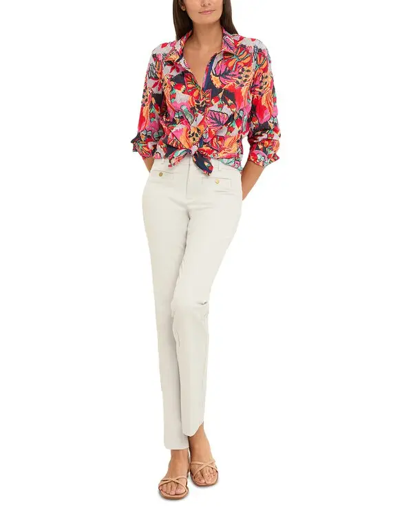 NIC+ZOE Kauai Garden Crinkle Shirt