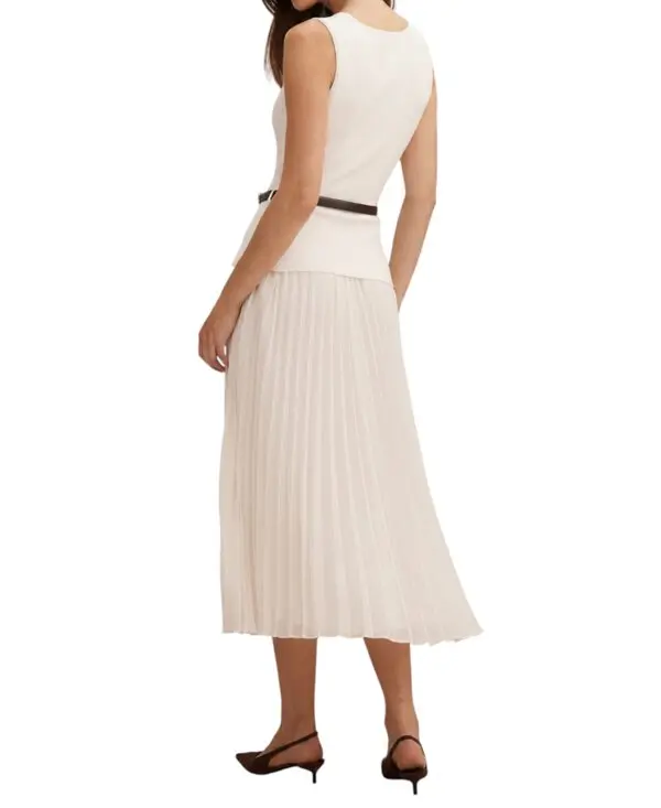 EVER NEW Delphine Sleeveless Square Neck Midi Dress