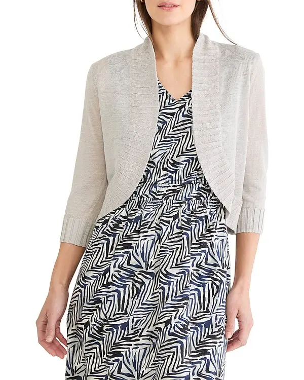 NIC+ZOE Red Bolero Cardigan Sweater - Silver Whisp