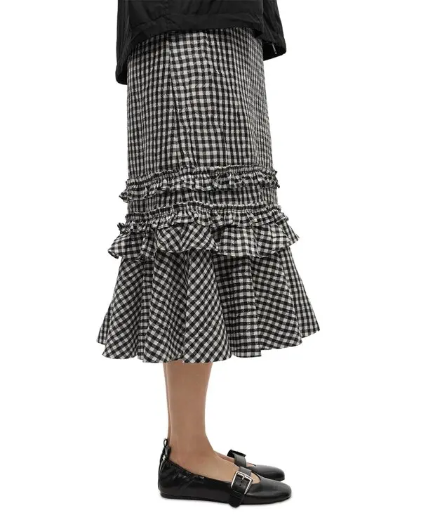 GANNI Butterfly Strap Ballet Flats - Black