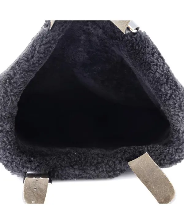 Hermès Aviateur Etriviere Shopping Tote Bag Cristobal With Vache Hunter And Shearling
