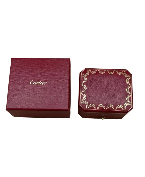CARTIER Small Model Love Hoop 18k Rose Gold Earrings