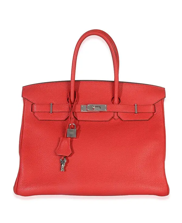 Hermès Birkin 35 Leather Handbag - Red
