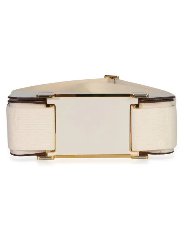 Hermès Geta Leather Handbag - White