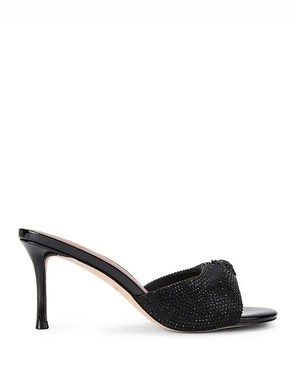 Kurt Geiger Embellished High Heel Mules - Black