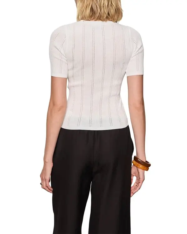 Sanctuary Knit Top With Short Sleeves
