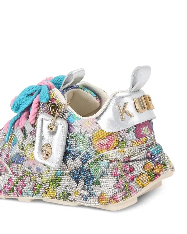 Kurt Geiger Embellished Floral Sneakers