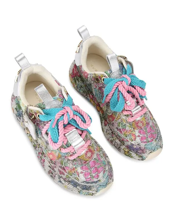 Kurt Geiger Embellished Floral Sneakers